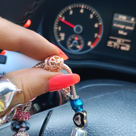 Pandora | Jewelry | Colorful Beaded Panora Open Heart Charm 925 | Poshmark